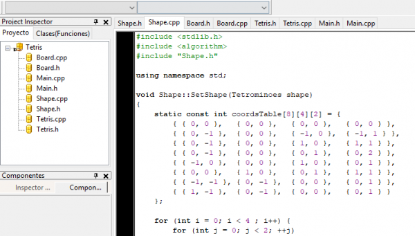 Cómo hacer un Tetris en lenguaje C++ con WxDev - Masterhacks Blog