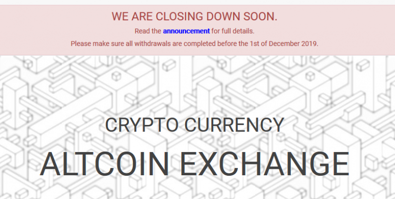 Coinexchange.io anuncia el cierre de su plataforma - Masterhacks Blog